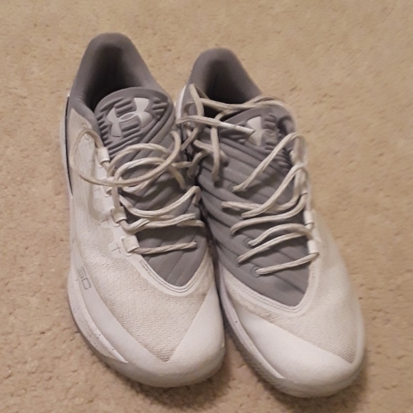 Under Armour | Shoes | White And Grey Stephen Currys | Poshmark